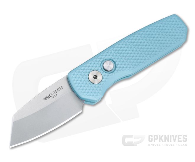 Protech Runt 5 Tiffany Blue Stonewash Magnacut Automatic