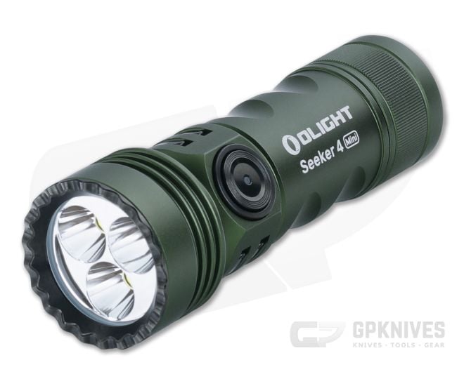 Olight Seeker 4 Mini Flashlight OD Green Aluminum Body Cool White ...