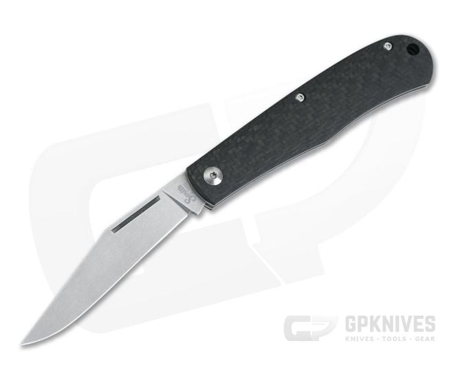 Smith & Sons Legacy Trapper D2 Carbon Fiber Slip Joint Knife For Sale