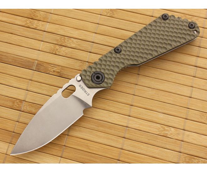 Strider SnG Gunner Grip Green G10 Spear Spoint CPM-S30V