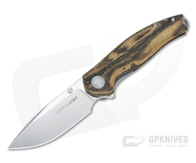Viper Knives Vale Flipper Bocote Wood Handle + MagnaCut Blade V6004BC ...