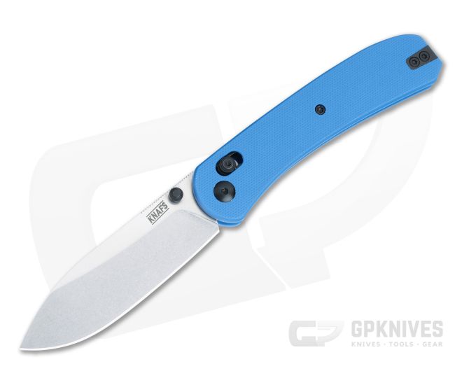 Knafs Lander 2 Blue G10 Stonewash S35VN 00181 Clutch Lock Knife