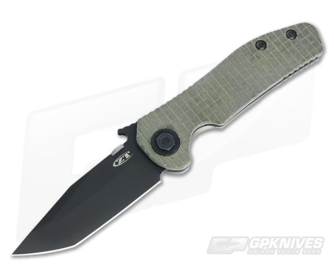 Zero Tolerace 0620 with Light Green Micarta Grid Scale For Sale