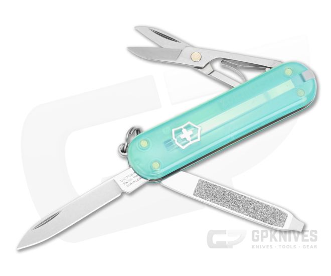 Victorinox Classic SD Tropical Surf Knife Translucent Teal 0.6223.T24G