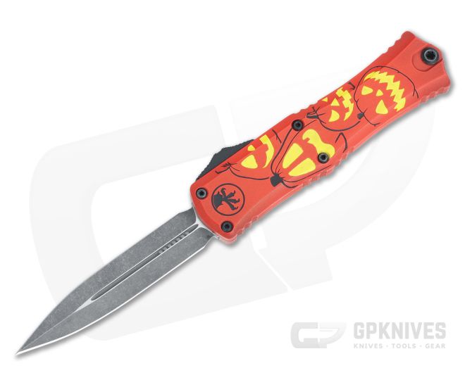 Microtech Hera II Mini D/E - Halloween Jack o Lantern - Auto