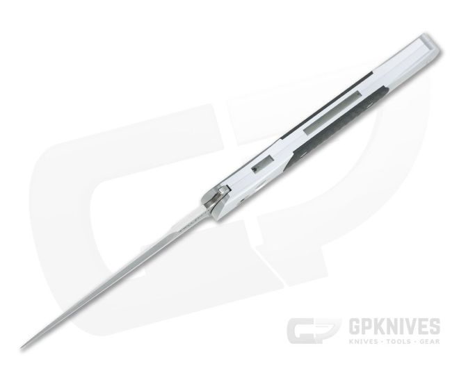 Protech Knives Large Don Satin 154CM Carbon Fiber Inlays Satin Silver ...