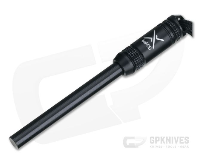Exotac fireROD V2 Tinder Capsule Fire Starter Black Ferro Rod for sale