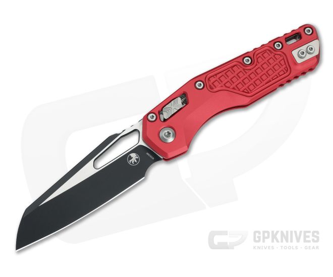 Microtech MSI S/E - Red Frag Aluminum - Black Standard Blade 210-1FRRD