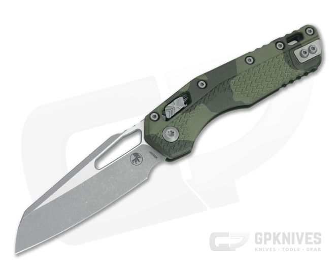 Microtech MSI S/E - Olive Green Camo Polymer - Apocalyptic Blade