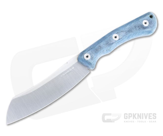 Condor T&K Sport X.E.R.O. Blue Micarta Chief Fixed Knife with Long ...