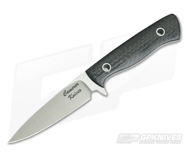 Camerer Knives Lil Gent Caper Elmax Carbon Fiber Fixed Blade Custom ...