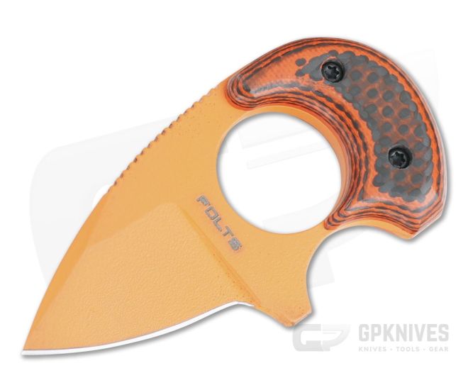 Alan Folts Custom Baby O.J. Coated CPM-154 Orange Carbon Fiber/G10 ...