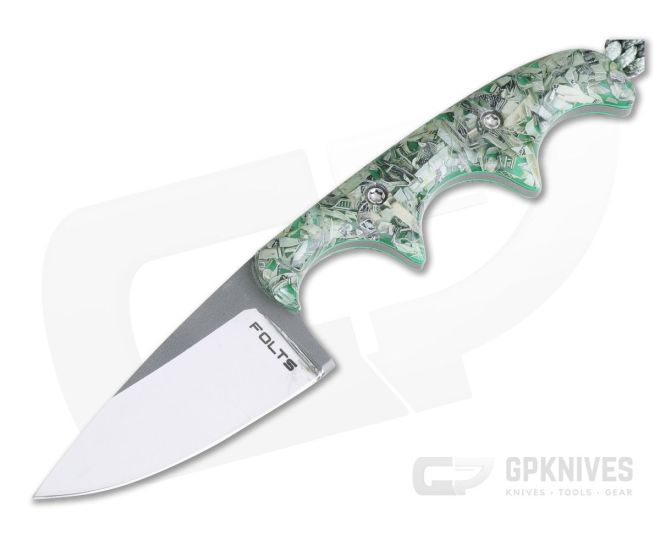 Alan Folts Custom Minimalist Drop Point Cash Acrylic Polished CPM154 ...