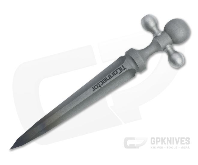 Steve Kelly TiConnector Blasted Ti T-Spike Custom Push Dagger For Sale