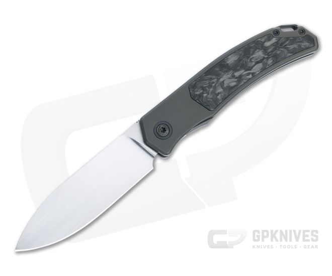Burger Custom Knives TBC Urban XL Front Flipper with Darkened Ti Dark ...