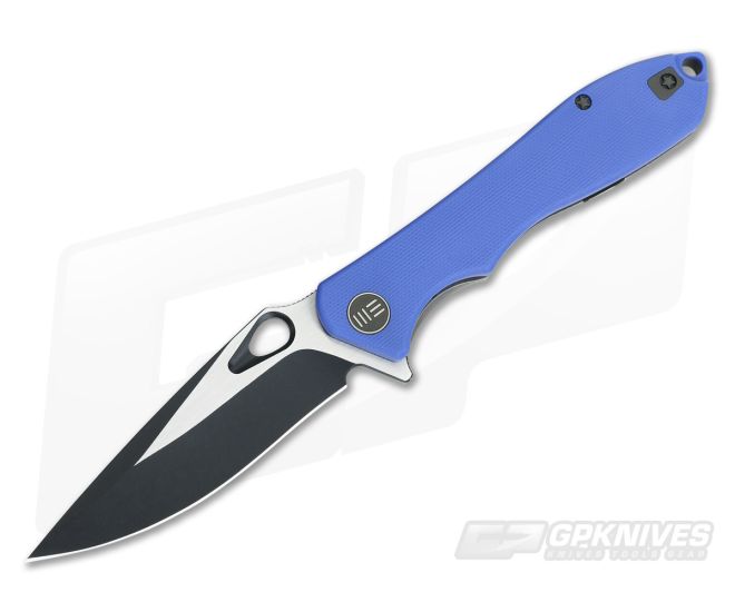 WE Knife Ignition 715C Flipper Blue G10 Two-Tone VG-10 Knife For Sale