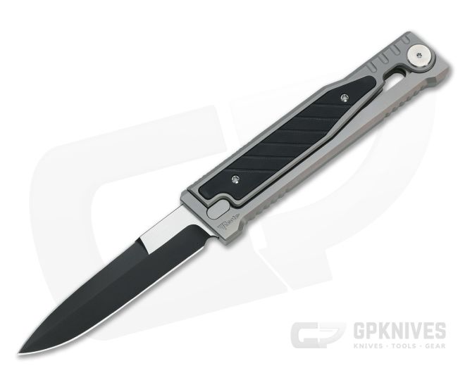 Reate EXO Exoskeleton Design Double Edge PVD Elmax Black G10 Manual OTF ...