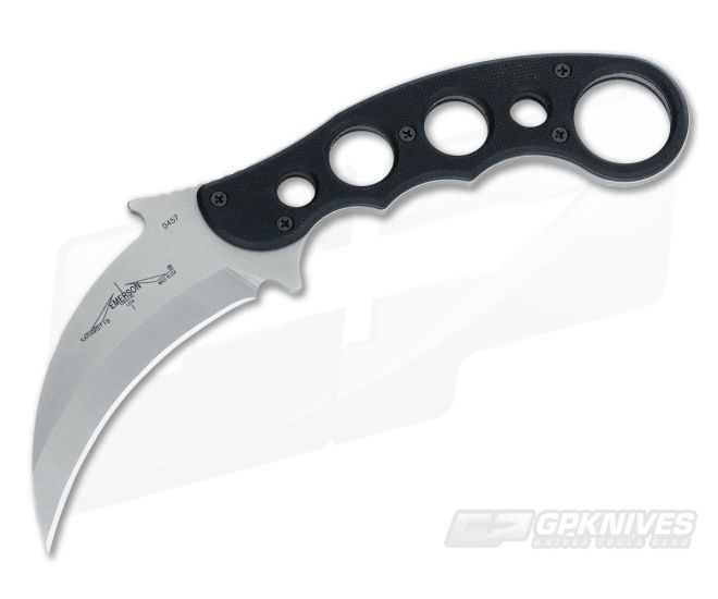 Emerson Knives Karambit Fixed Blade Satin Stonewash G-10 for sale