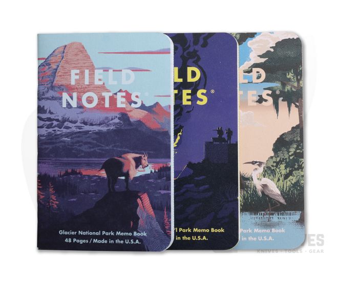 Field Notes Glacier, Hawaii Volcanoes, Everglades National Parks Series ...