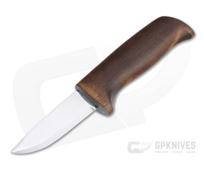 Helle Knives Spire 12C27 Stainless Dark Birch Blunt Tip Fixed Blade ...