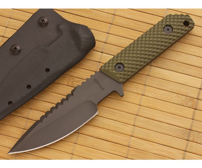 Strider HT-S-GG Spear Point Gunner Grip Green