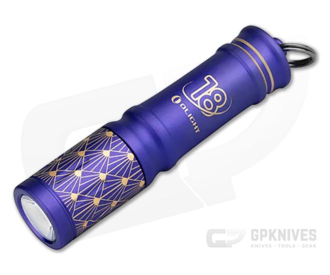 Olight i3E - 18th Anniversary Edition Purple Keychain Flashlight