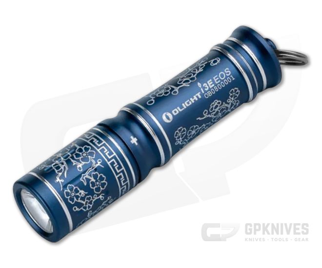 Olight i3E - Blue Porcelain Keychain Flashlight