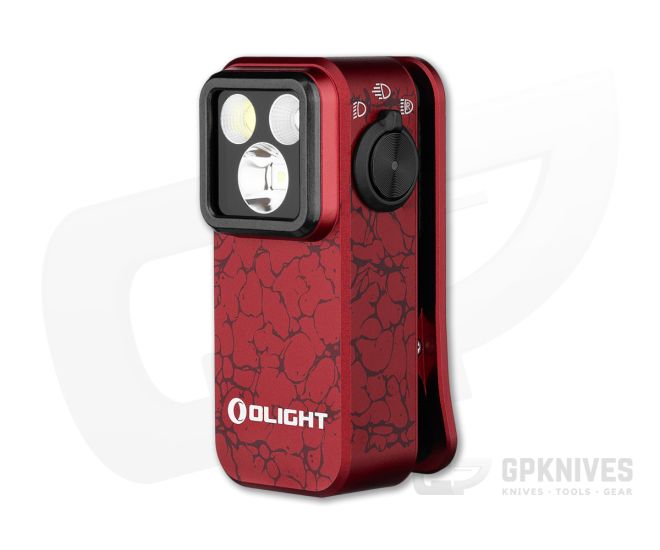 Olight Oclip Pro - Molten Lava Red Clip Light 500 Lumens