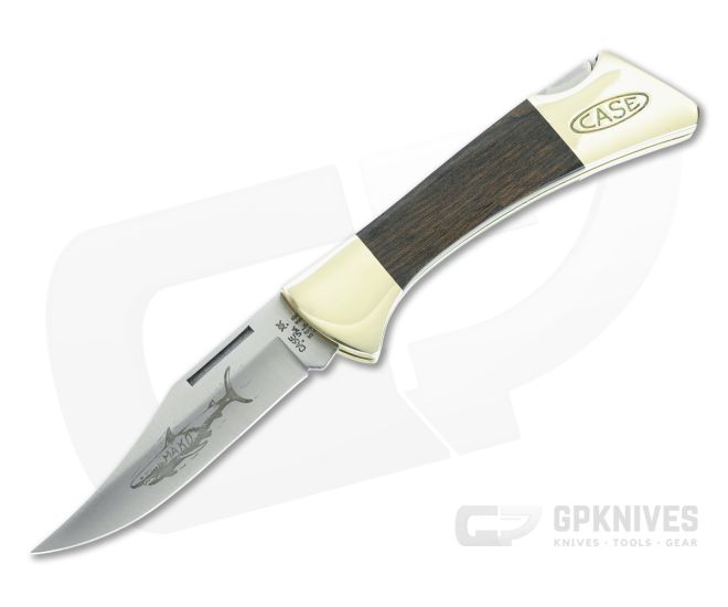Case 1988 Mako Back Lock Folder with Pakka Wood Handles and Tru-Sharp Blade