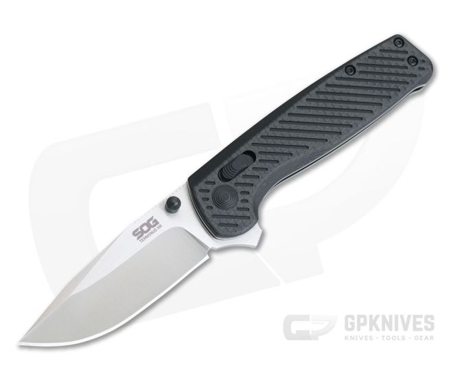 SOG Terminus XR Satin S35VN G10/Carbon XR Lock Flipper Folding Knife ...