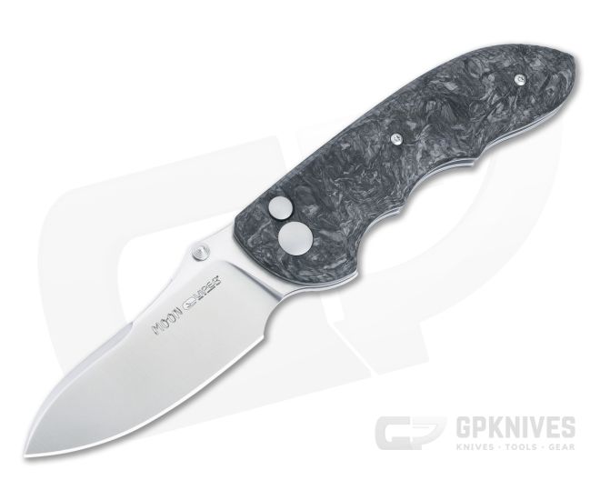 Viper Moon Dark Matter Carbon Fiber Button Lock Knife V6008FCM
