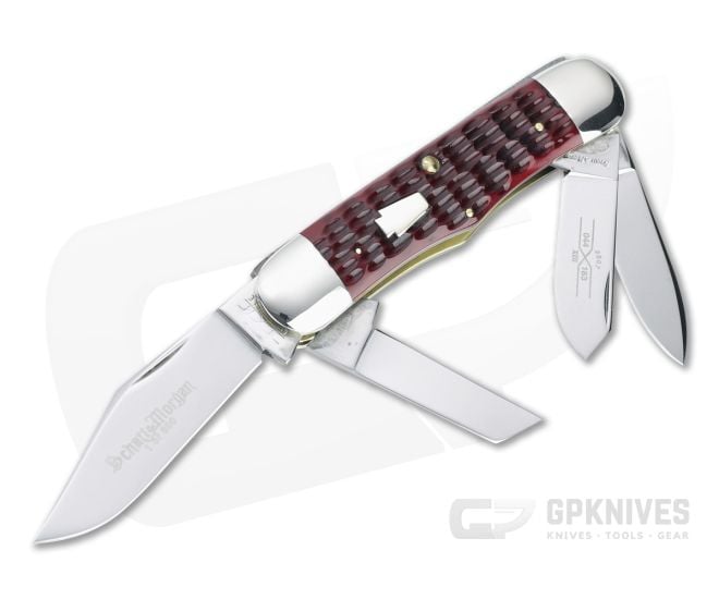 Queen Schatt & Morgan 2007 Series XVII Railsplitter Stockman Red Jigged ...