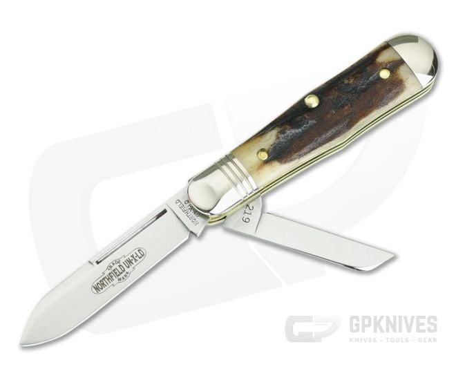 Northfield UN-X-LD #06 Pemberton Two-Blade Sambar Stag Knife for Sale