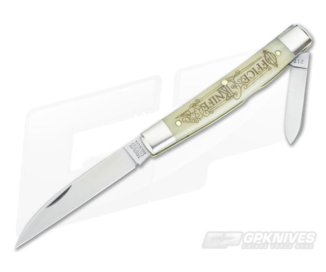 Tidioute Cutlery #13 Smooth White Bone Clerk Wharncliffe Office Knife