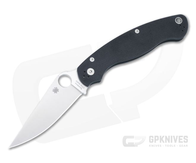 Spyderco Military 2 Black and Satin Compression Lock Knife C36GP2