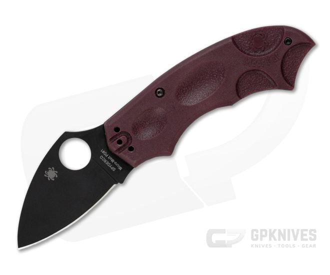 Spyderco Meerkat - Burgundy FRN - Black PD#1 Sprint C64BGBKP