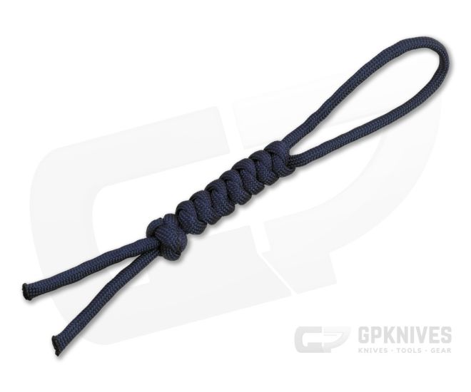 Backcountry Braids Paracord Lanyard - Navy Blue Snake